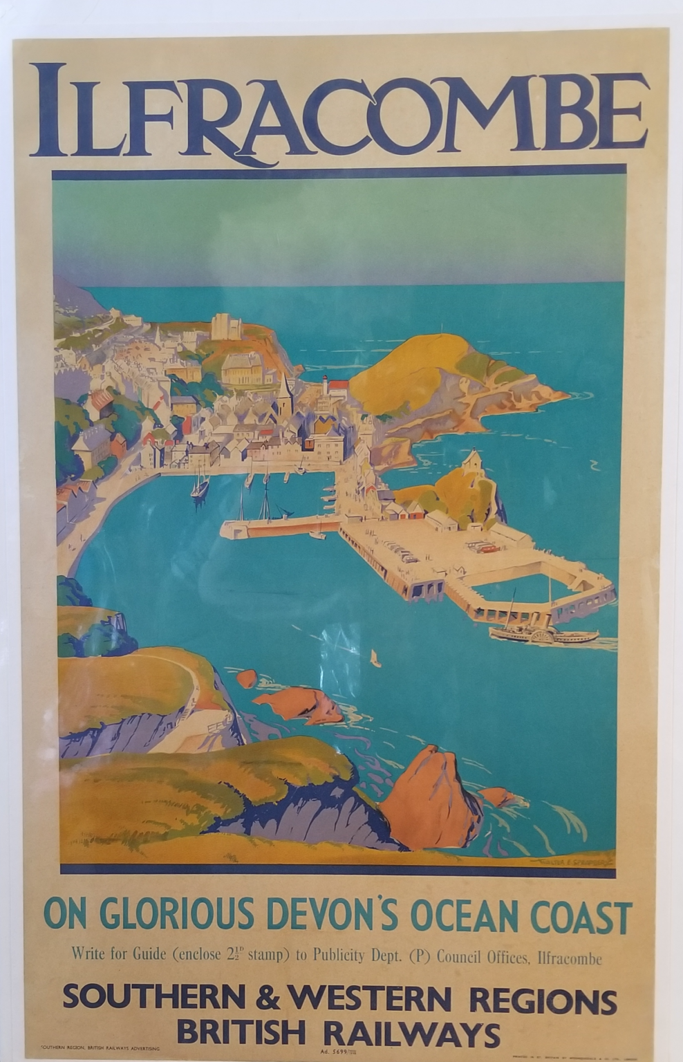 Vintage British Rail Travel Poster designed by Walter Spradbery ...