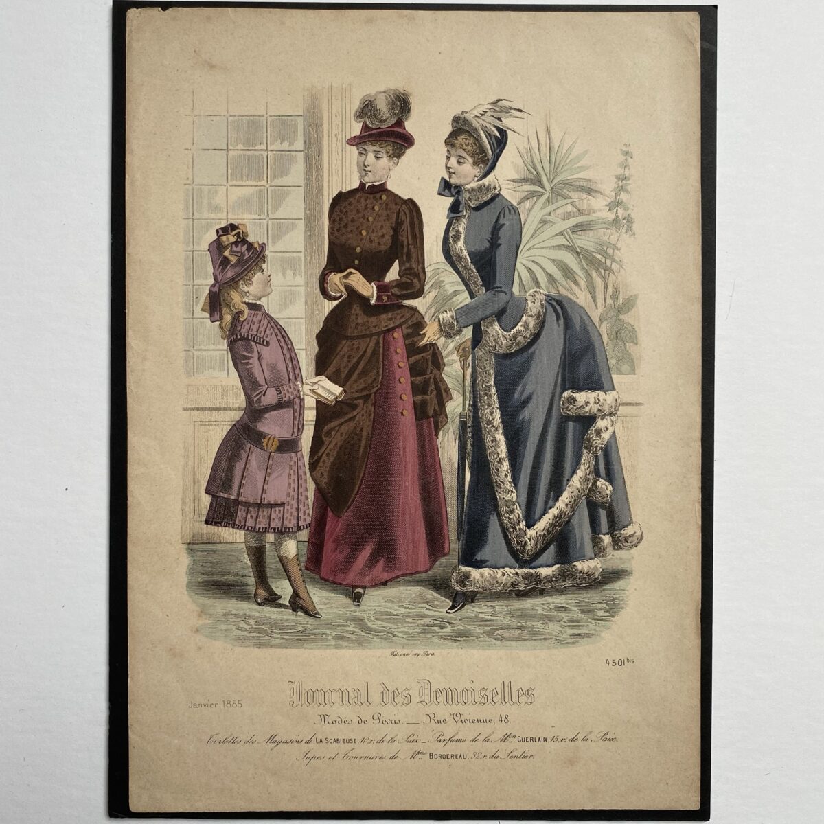 1885 Fashion Plate Women and Child | Gadabout Vintage
