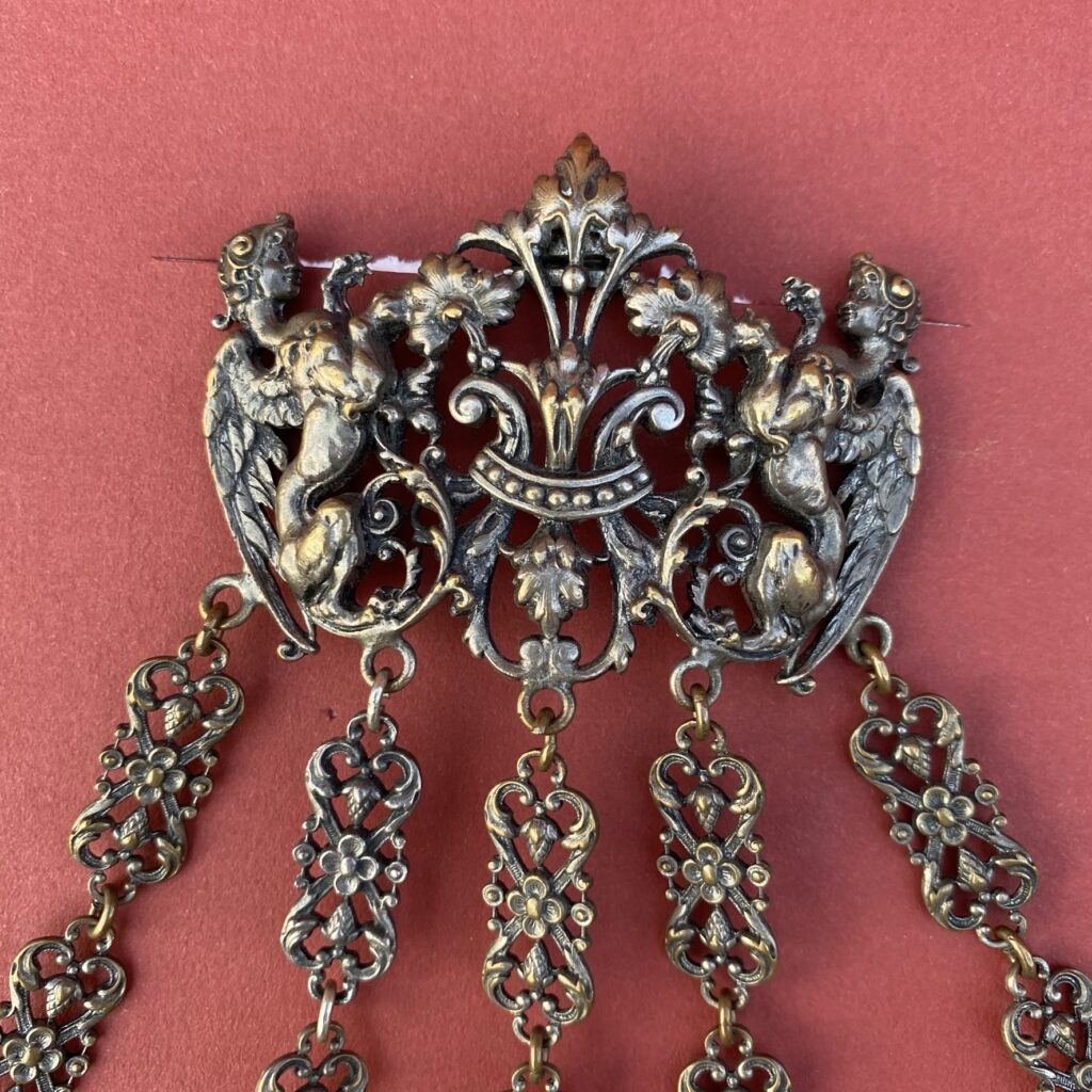 Antique Chatelaine with Two Thebans | Gadabout Vintage