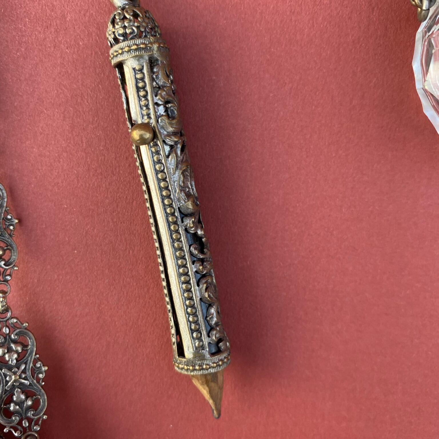 Antique Chatelaine with Two Thebans | Gadabout Vintage