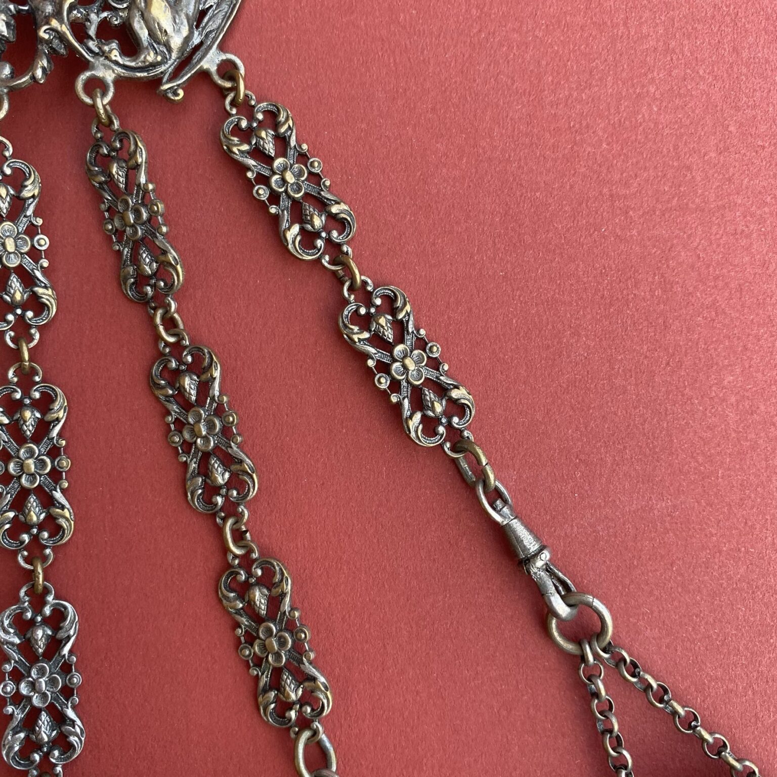 Antique Chatelaine with Two Thebans | Gadabout Vintage