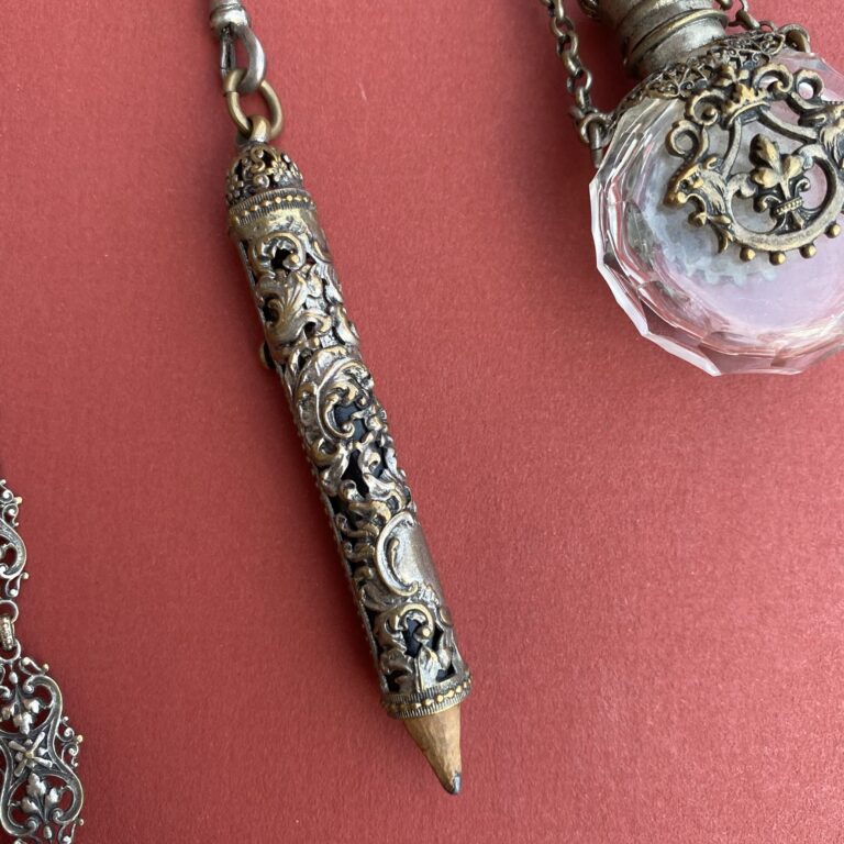 Antique Chatelaine with Two Thebans | Gadabout Vintage