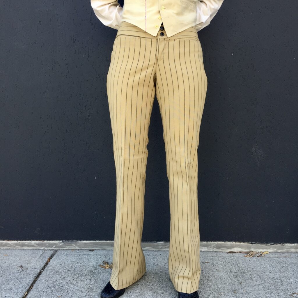 Cotton Pin Stripe Pants | Gadabout Vintage