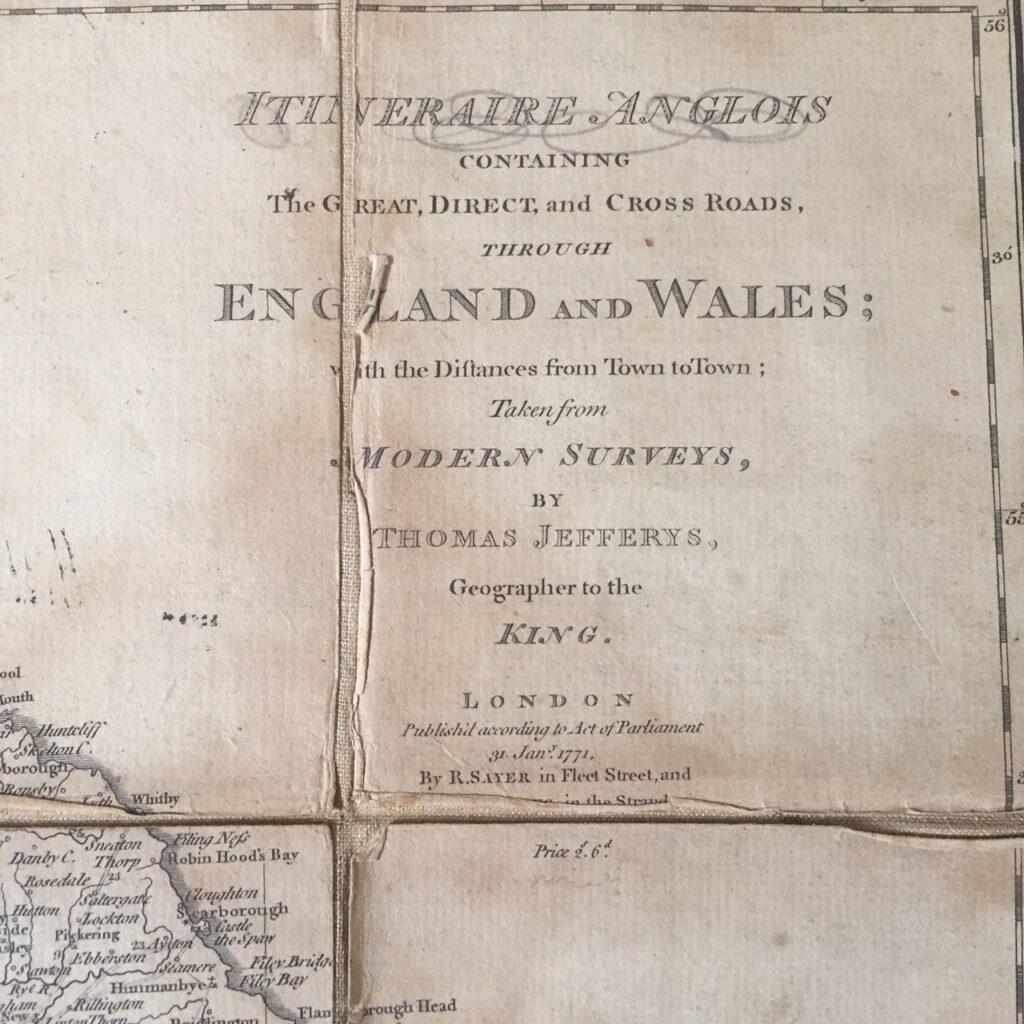 Map of England 1771 by Thomas Jefferys | Gadabout Vintage